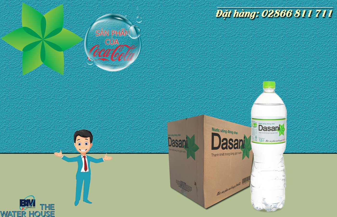 Thùng Dasani 1,5L - Nước suối Dasani 1,5L (thùng 12 chai)