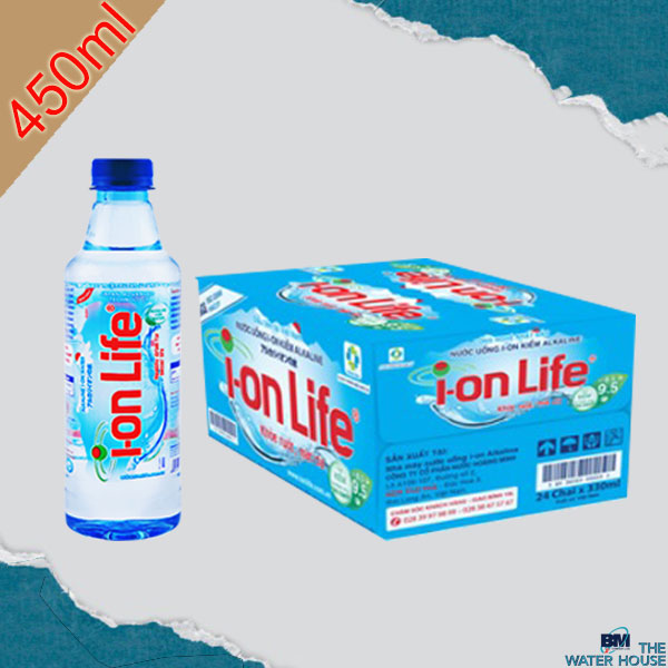 Thùng nước Ion Life 450ml (Thùng 24 chai) - Nước suối Ion Life 450ml