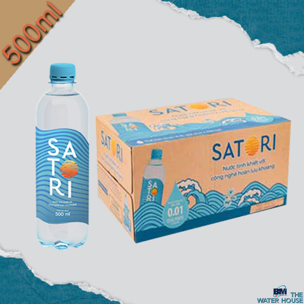 Thùng nước Satori 500ml (Thùng 24 chai) - Nước suối Satori 500ml