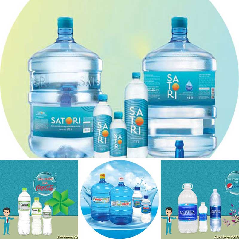 Nước Tinh Khiết (20L, 1.5L, 500ml, 350ml) - Chính hãng, an toàn sức khỏe